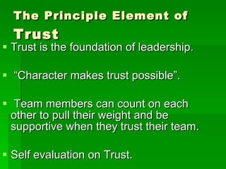 Leadership And Teambuilding | PPT