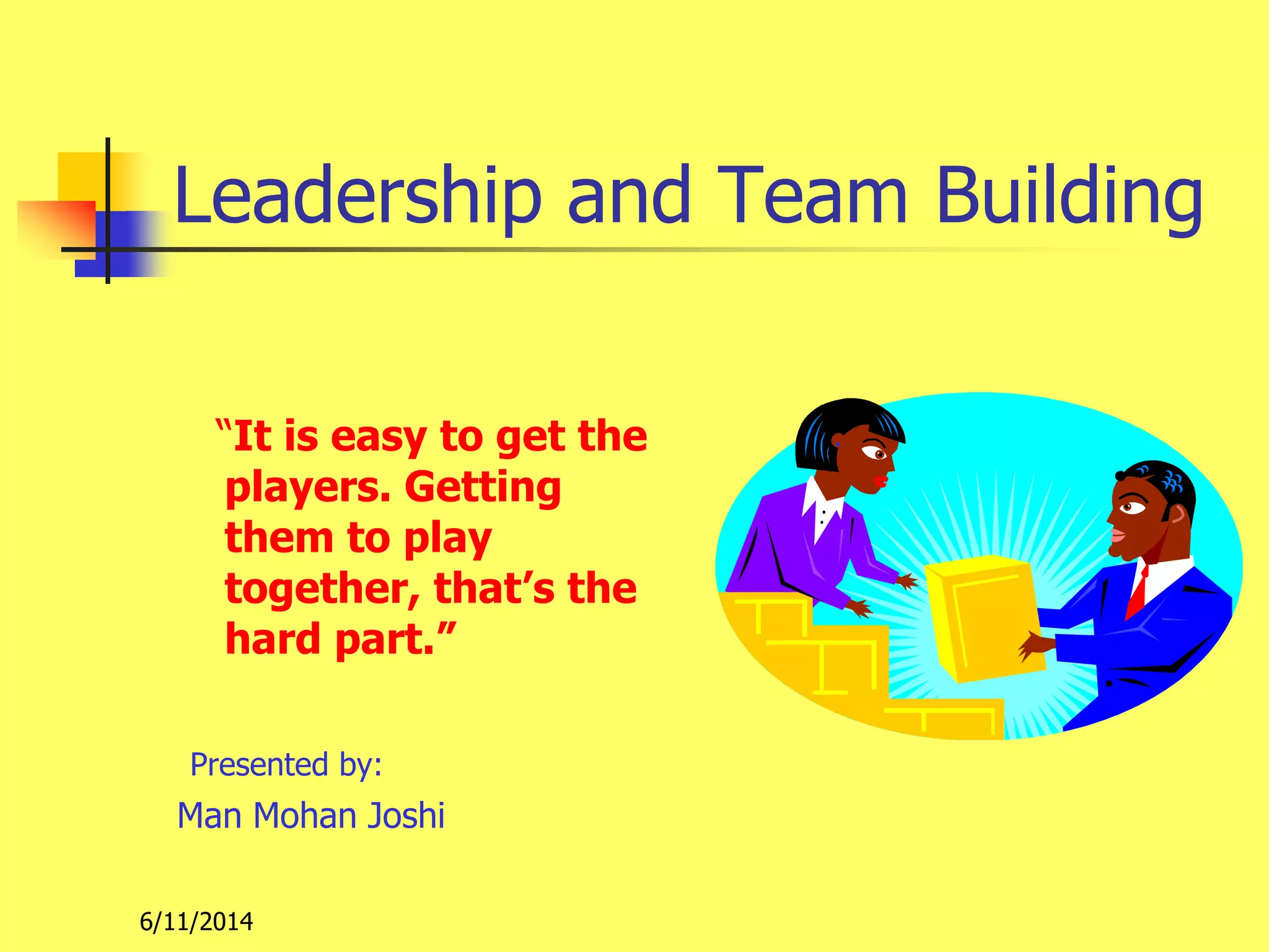 Leadership and team building | PPTX