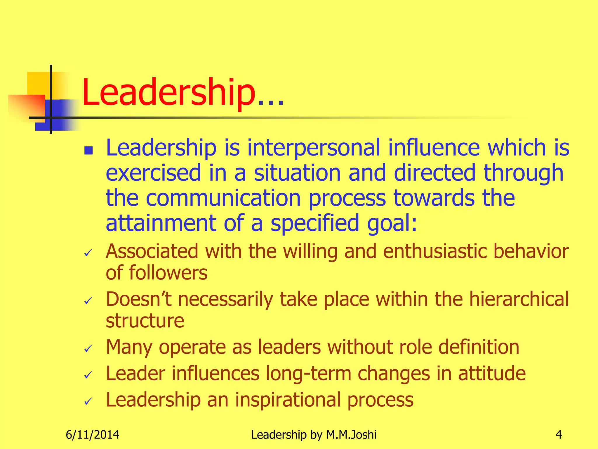 Leadership and team building | PPTX