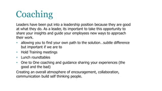 Leadership and team management presentation 18-10-18 | PDF