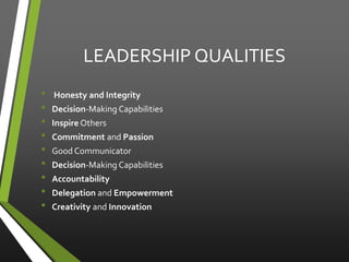 Leadership assessment | PPTX