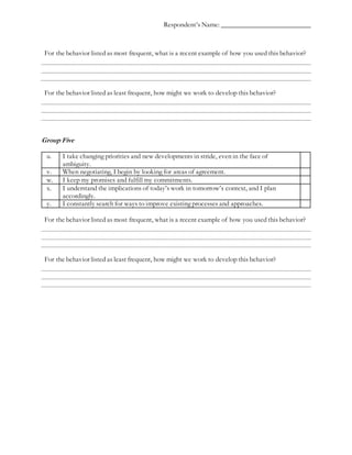 Leadership assessment questionnaire | DOC