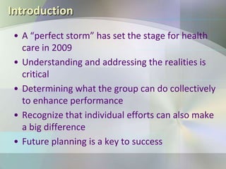 Leadership Through the Perfect Storm | PPTX | Health Insurance | Insurance