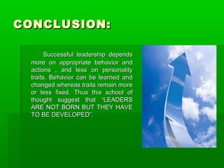 Leadership attitute presentation | PPT