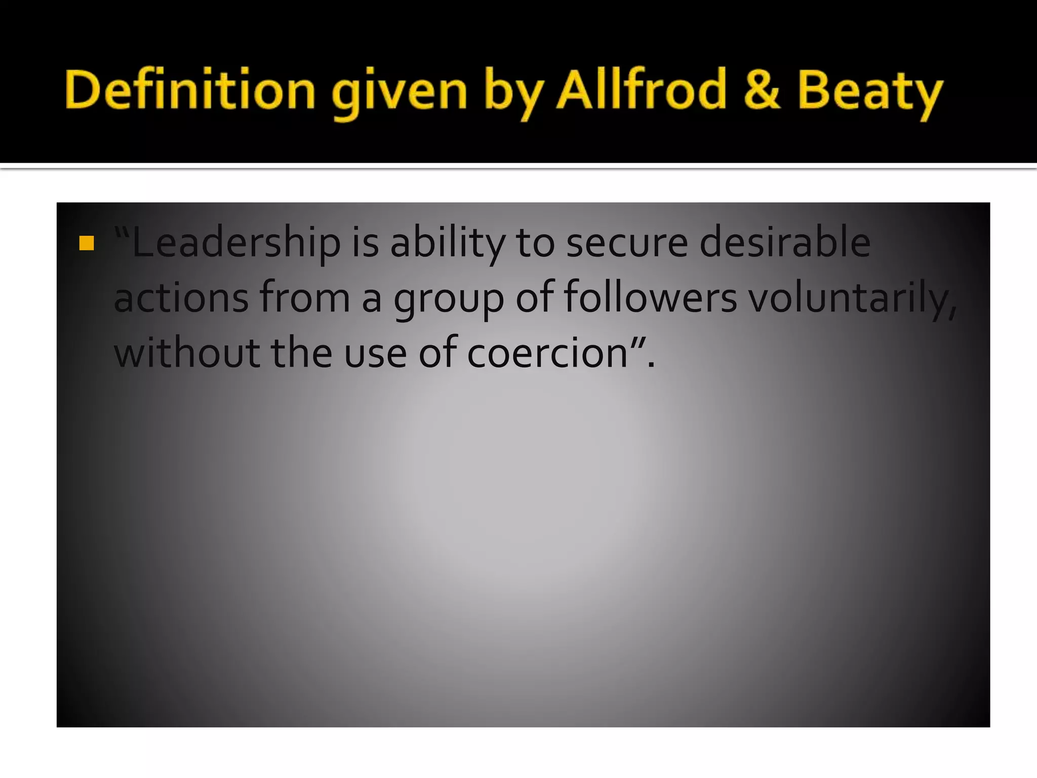 Leadership behavior | PPT