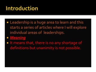 Leadership behavior | PPT