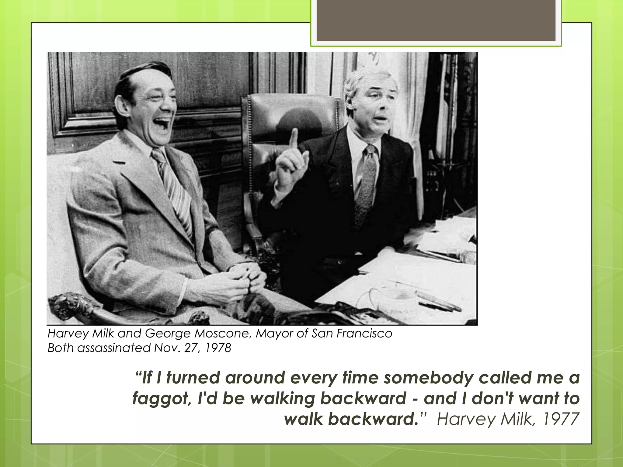 Harvey Milk by Jay Wong | PPTX