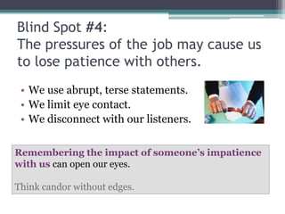 Eight Leadership Blind Spots | PPTX