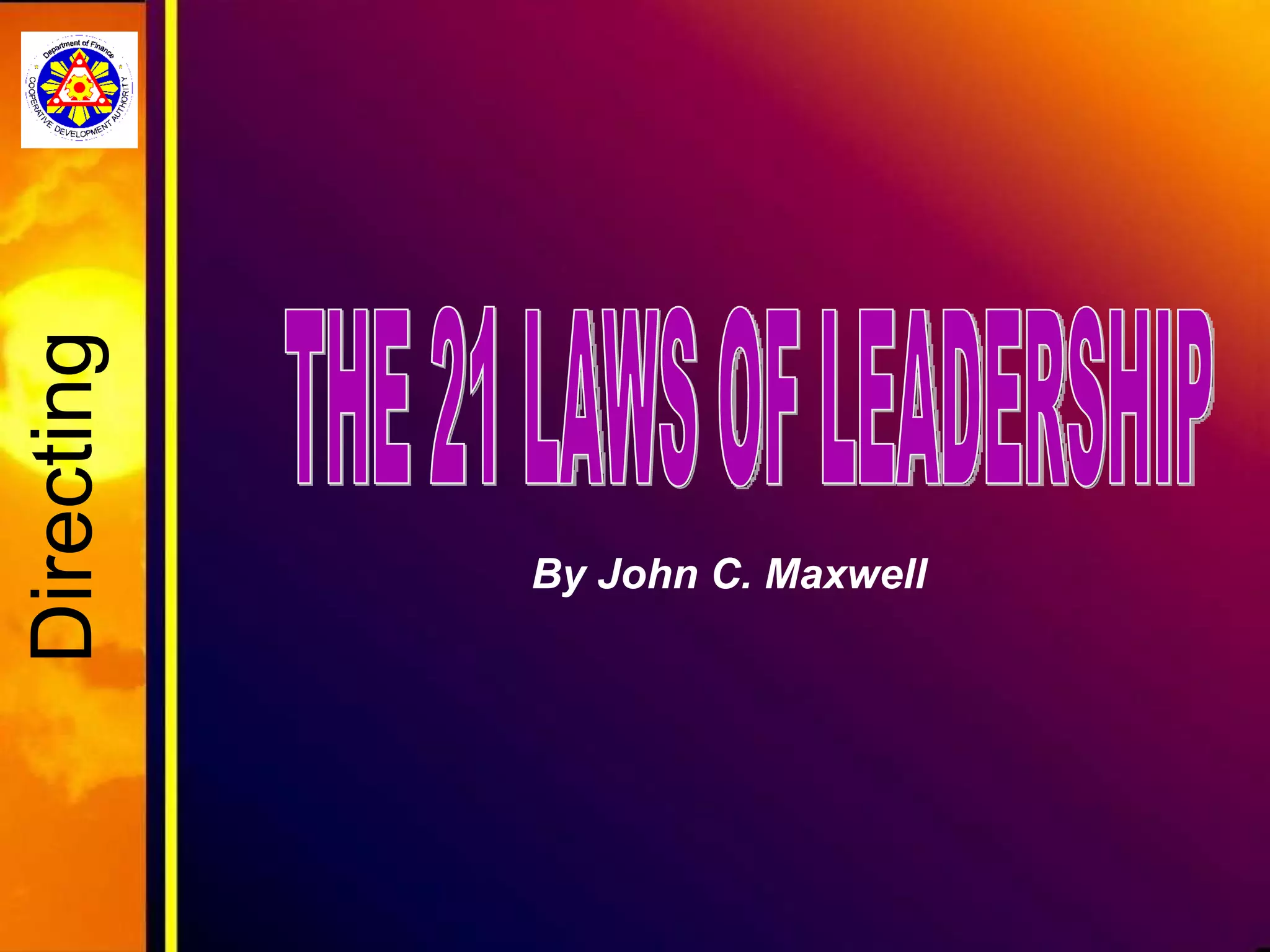 Leadership by maxwell | PPT