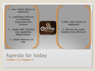 Leadership Behavior and Contingency Path Theory | PPT | Business ...