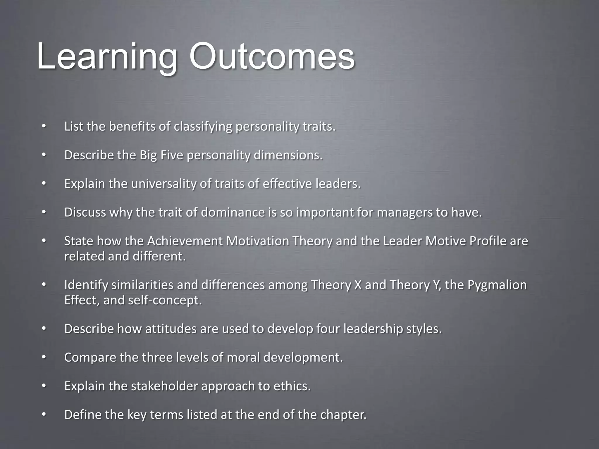 Leadership Traits and Ethics | PPTX