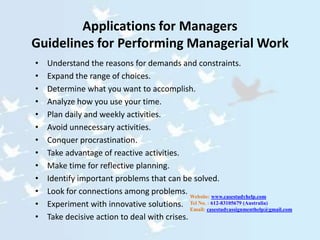 Leadership The Nature of Managerial Work | PPT
