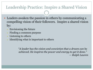 Leadership challenge | PPT