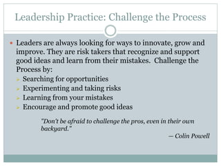 Leadership challenge | PDF