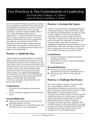 2016 AMF Read - Leadership Challenge - 5 Practices | PDF