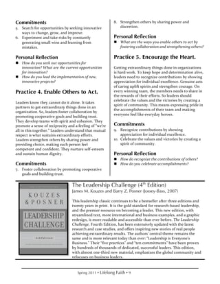 2016 AMF Read - Leadership Challenge - 5 Practices | PDF