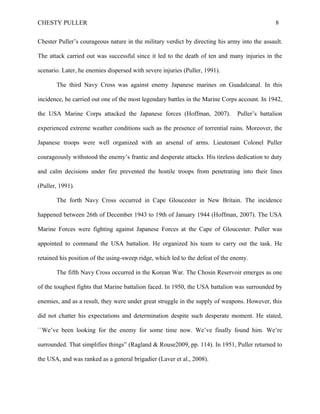 Leadership chesty puller: Give a little bibliography on Chesty ...