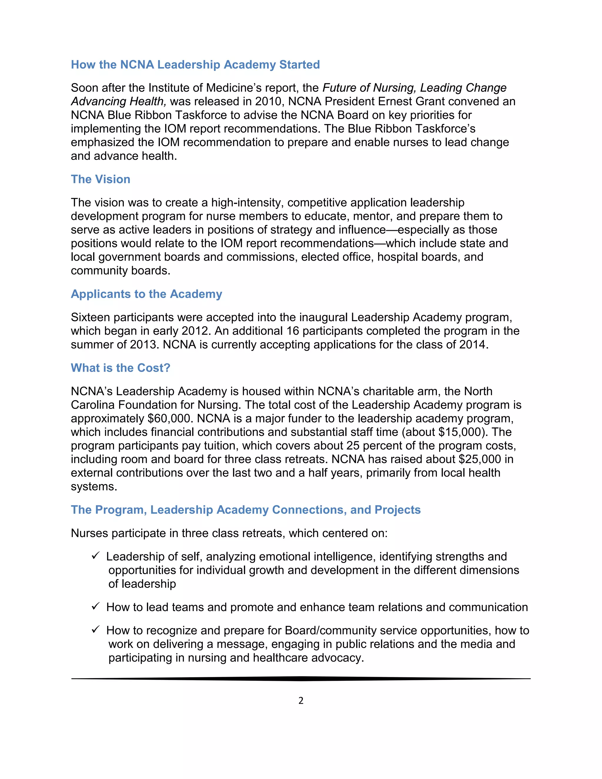 Leadership collaborativesummary 9 10-13 | PDF