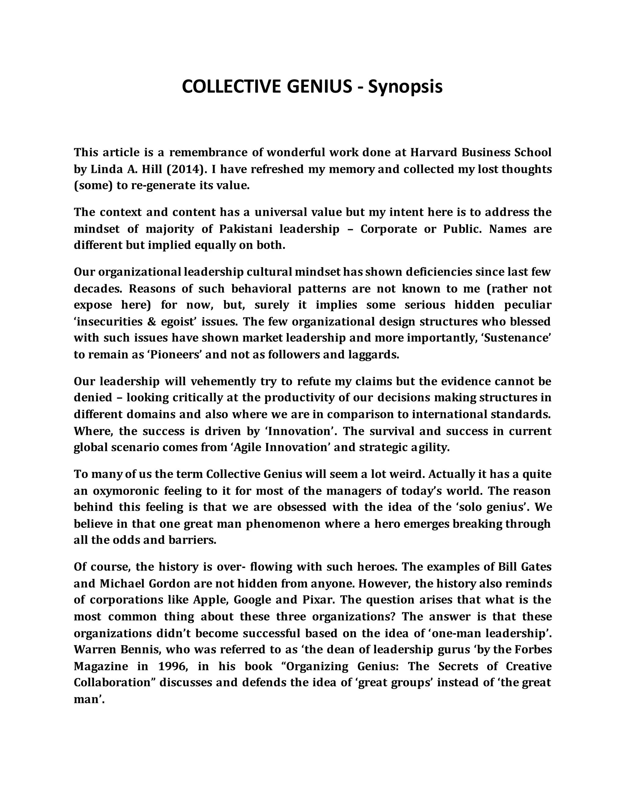 Leadership collective genius f (3) | DOC