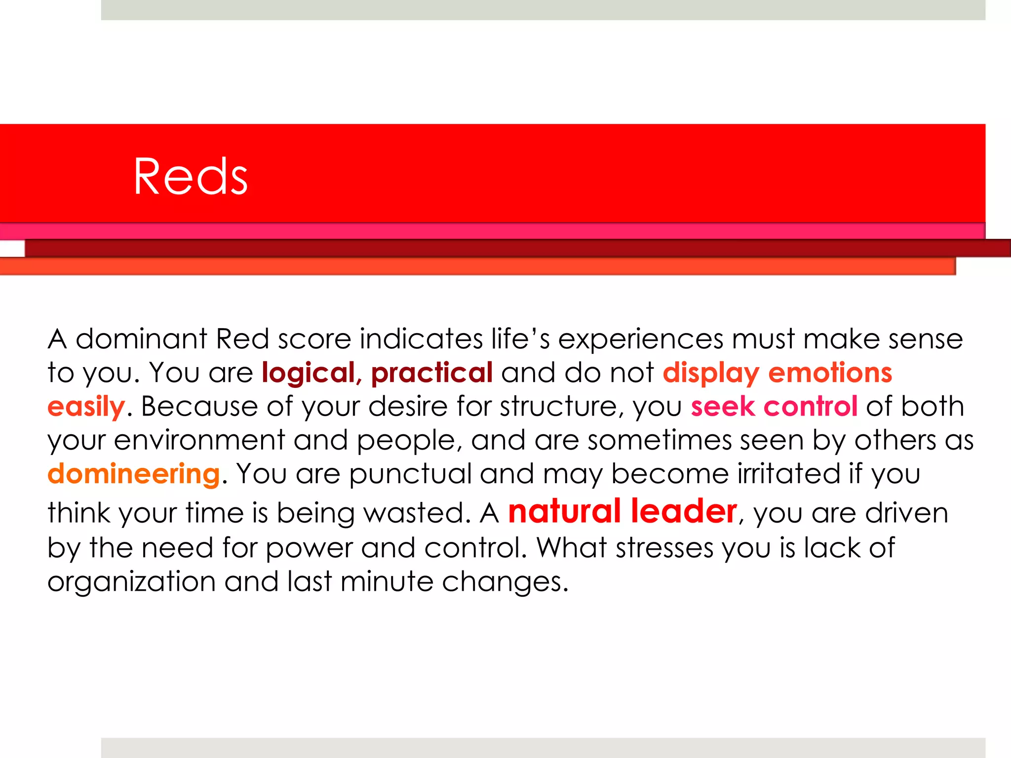 Leadership colors | PPTX