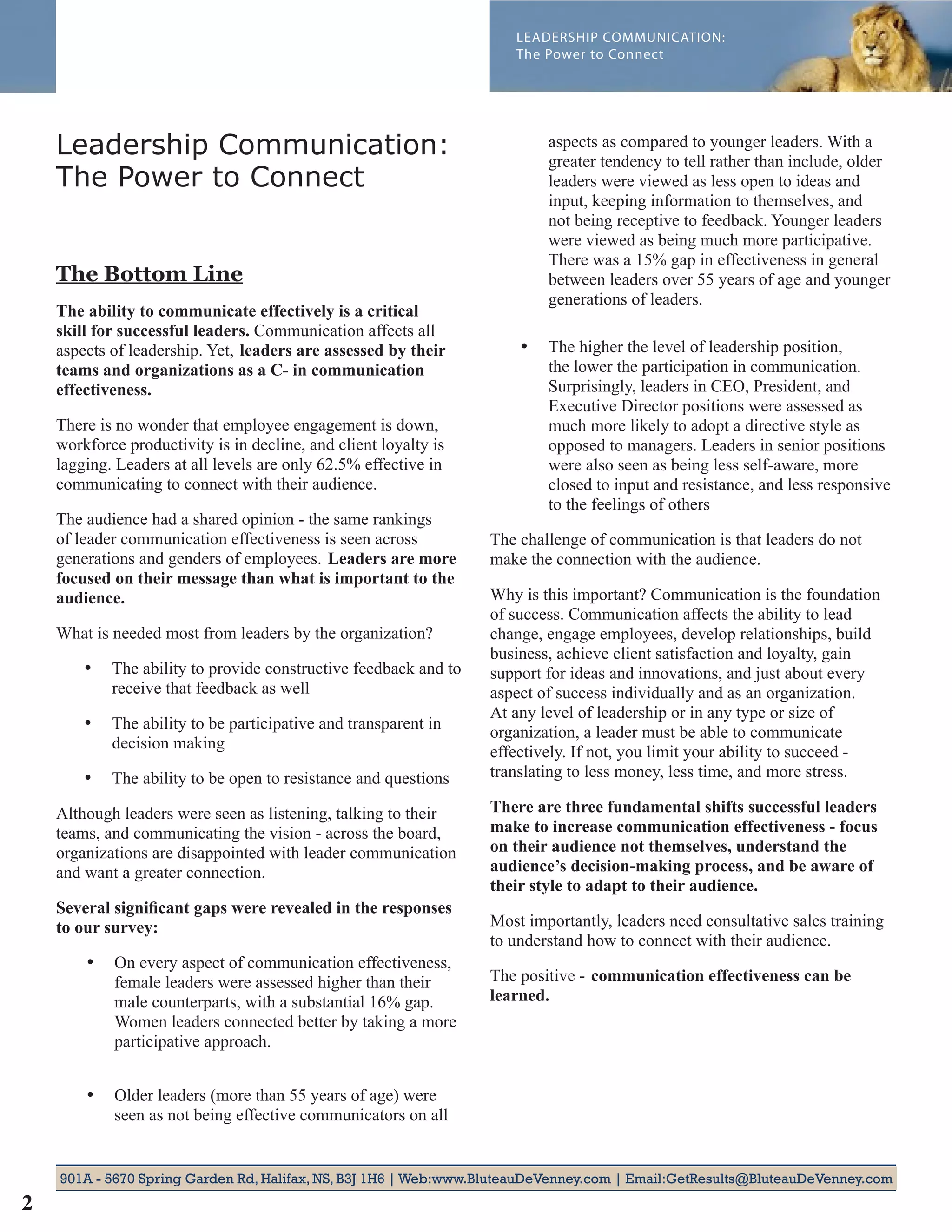 Leadership communication | PDF