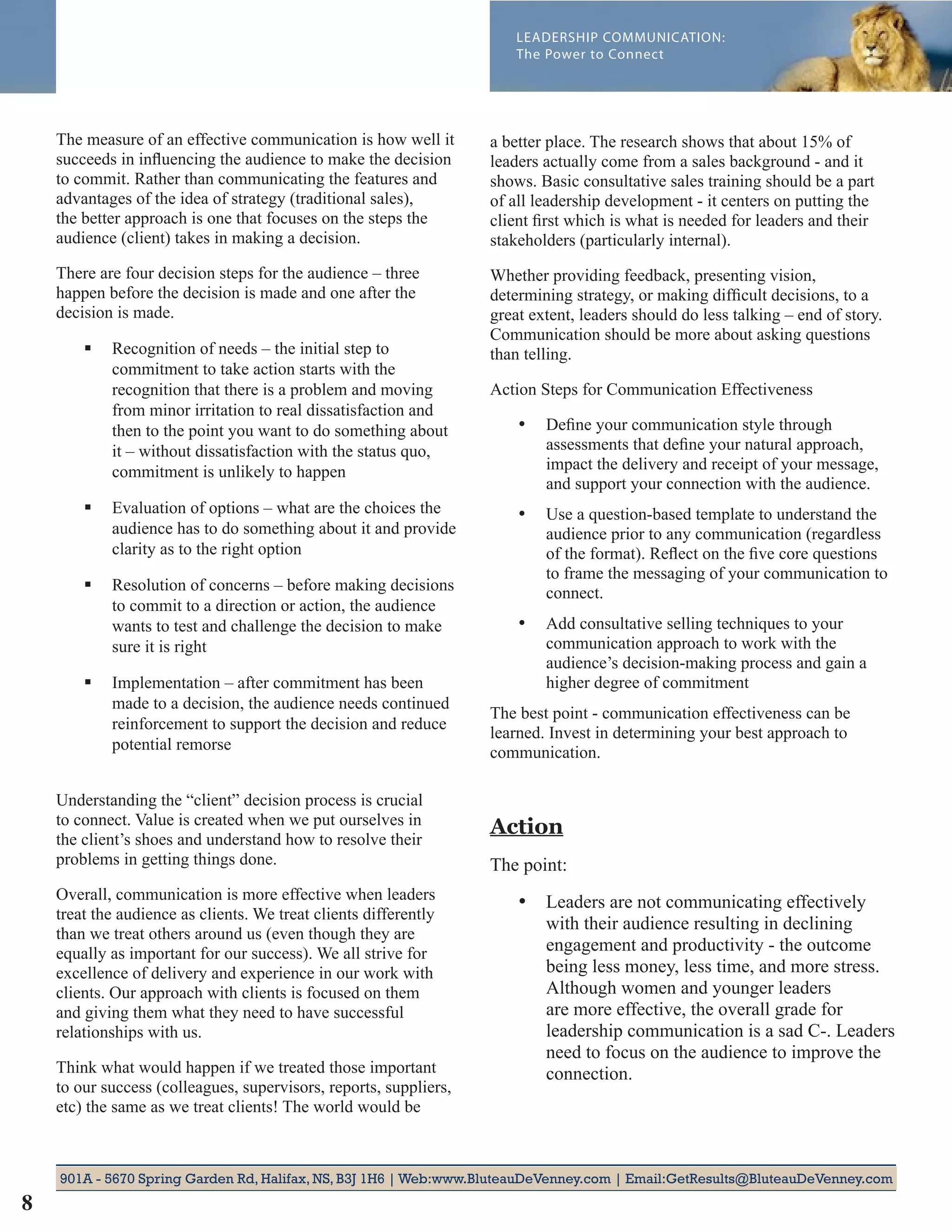Leadership communication | PDF
