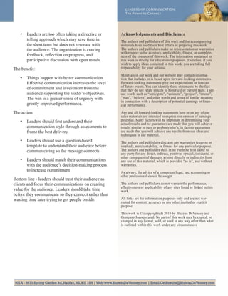 Leadership communication | PDF
