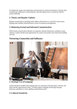 Leadership Communication: Strategies for Effective Engagement and Influence | Enterprise Wired ...