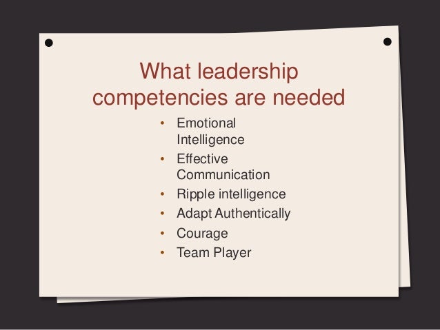 Leadership competencies