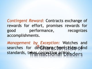 Leadership concepts and theories | PPTX