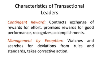 Leadership concepts and theories | PPTX