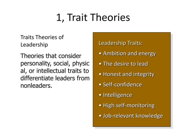 Leadership concepts and theories | PPTX | Executive Leadership ...