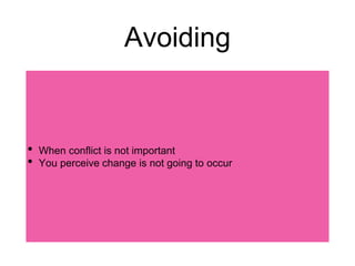 Conflict resolution | PPTX