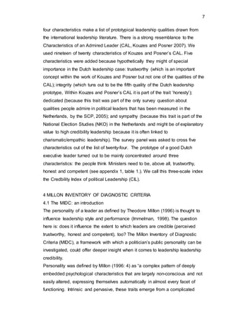 Leadership credibility. | DOCX | Civic affairs | Politics