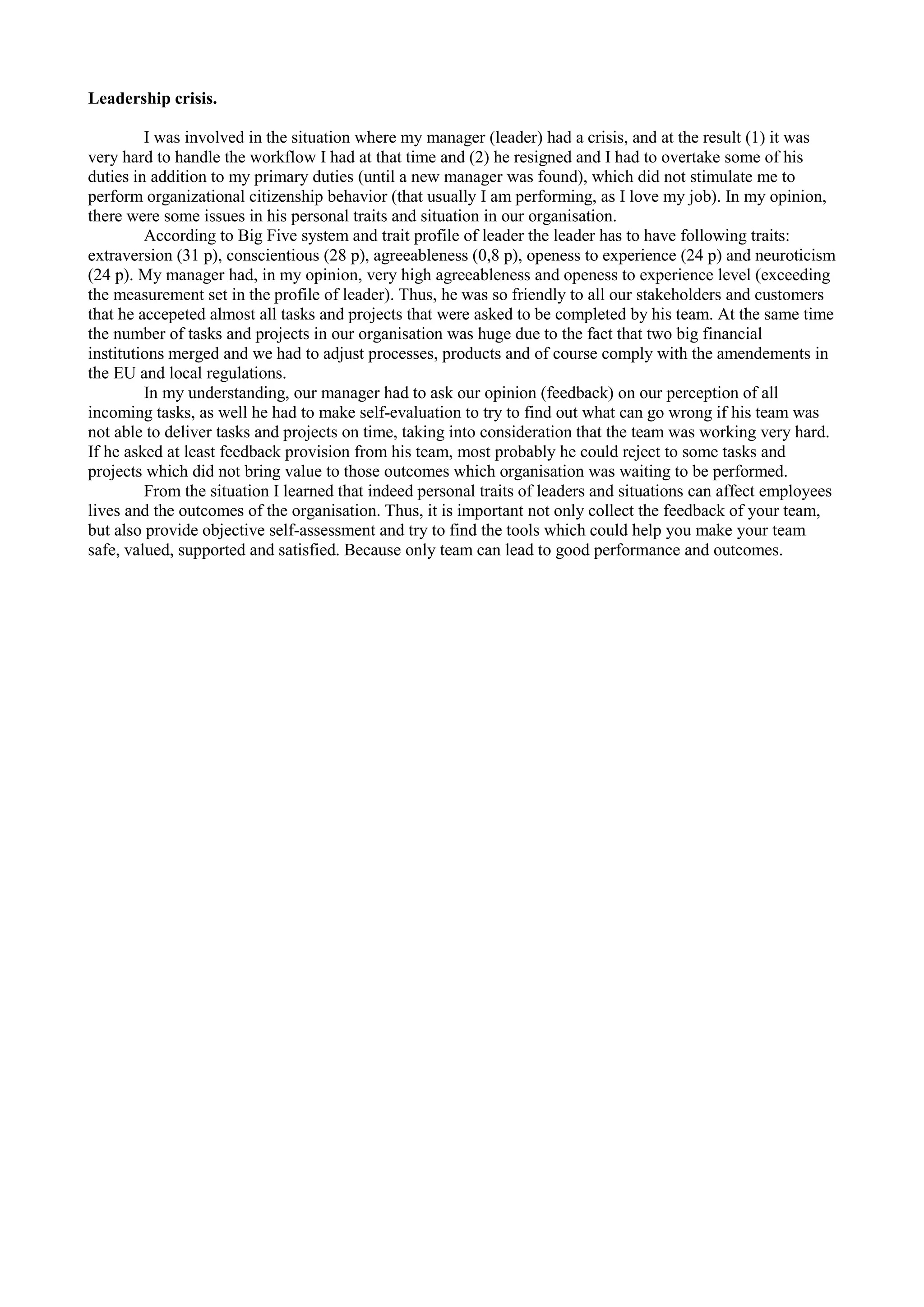 Leadership crisis_peer graded assignment.docx