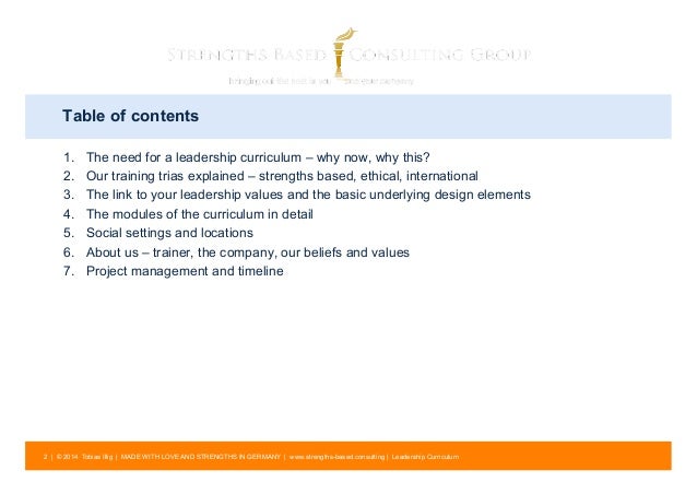 Leadership curriculum (english) | PDF