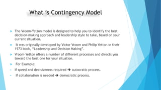 Leadership decision making | PPTX