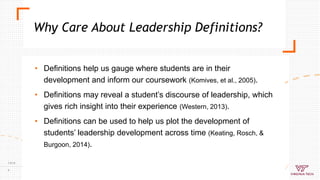 Leadership Definitions Workshop | PPTX
