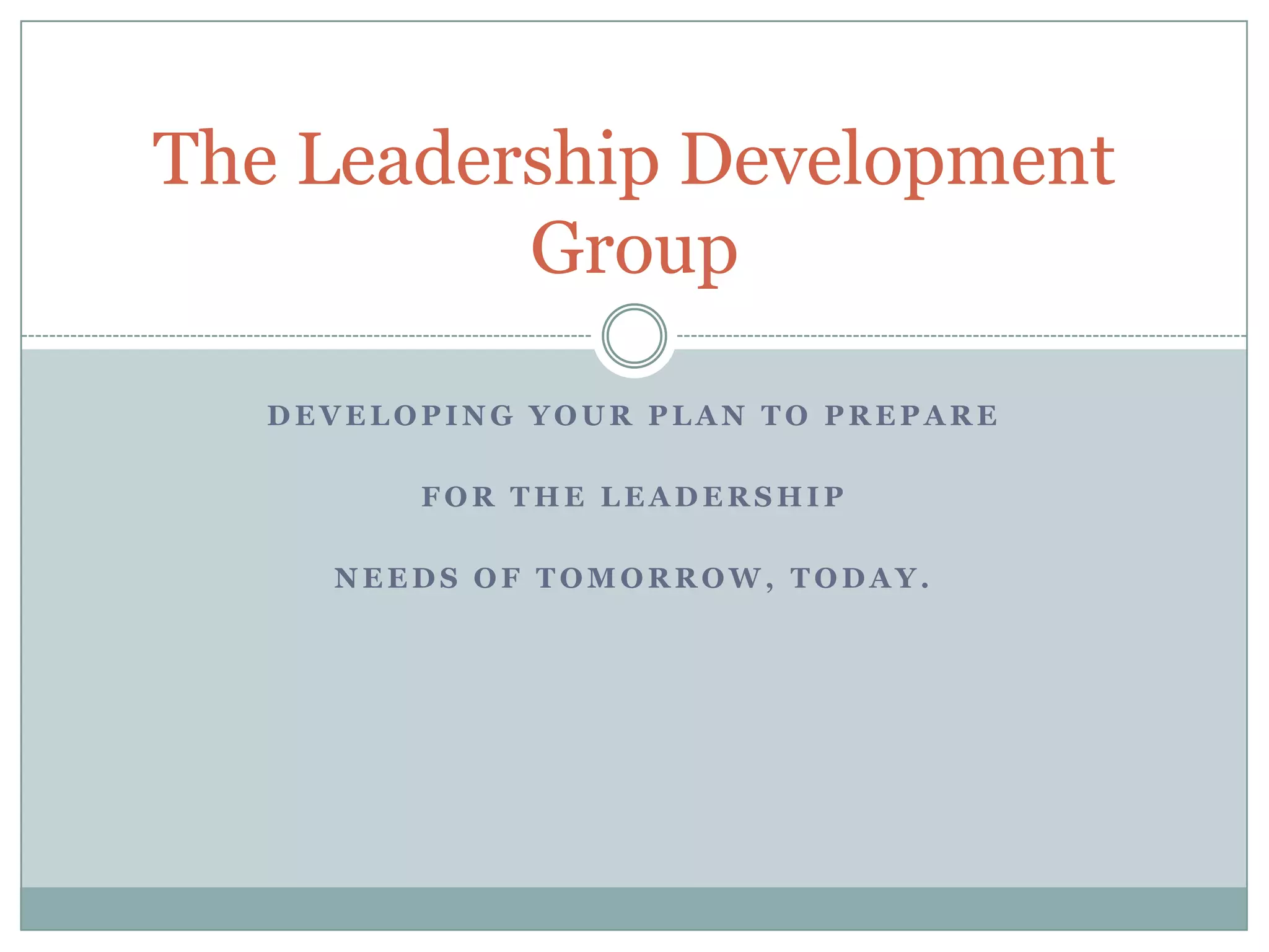 Leadership development | PPT