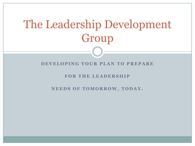 Leadership development | PPT