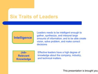 Leadership development | PPT