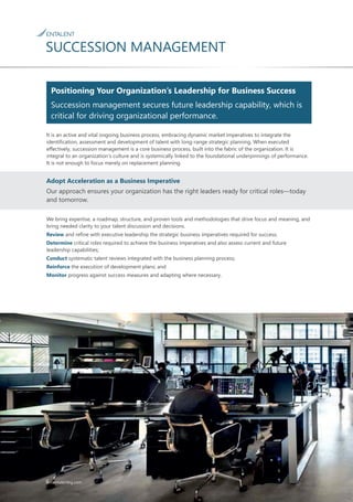 Entalents' Leadership development brochure | PDF