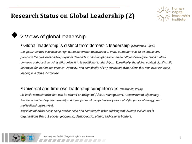 Global Leadership development | PPT