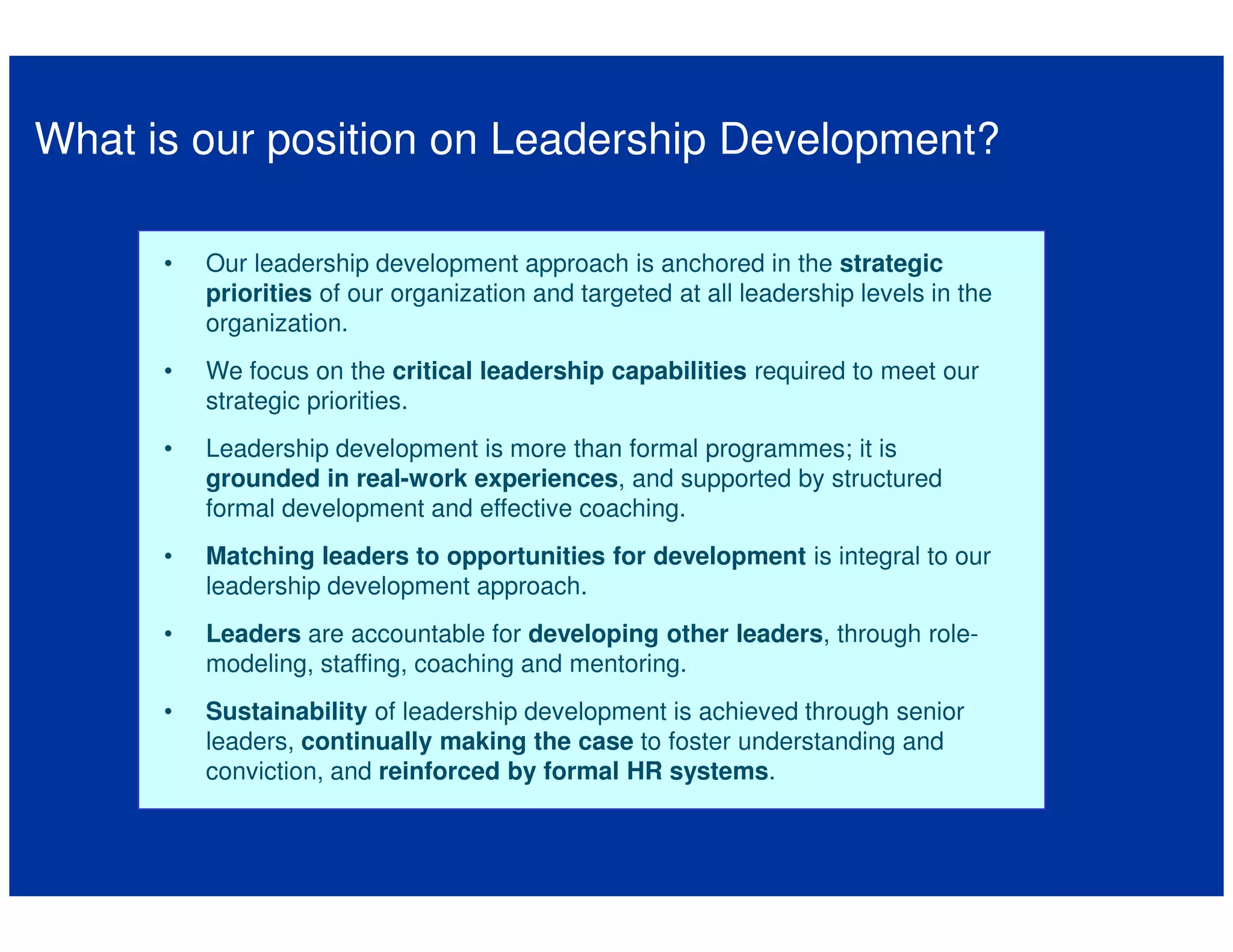 Leadership development at HRRT | PDF