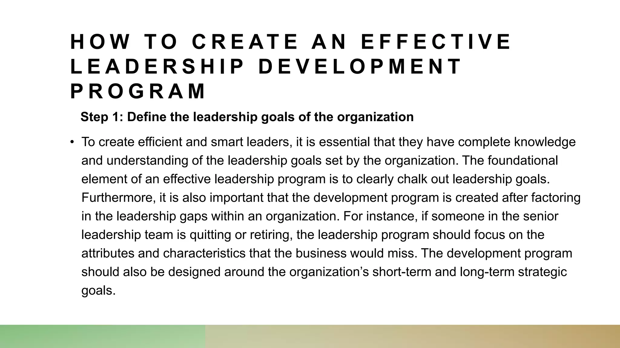Leadership development program | PPTX