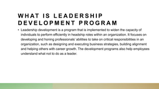 Leadership development program | PPTX