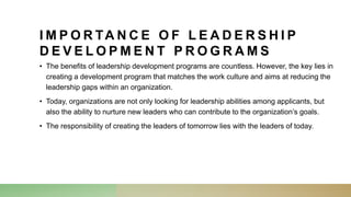 Leadership development program | PPTX