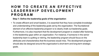 Leadership development program | PPTX
