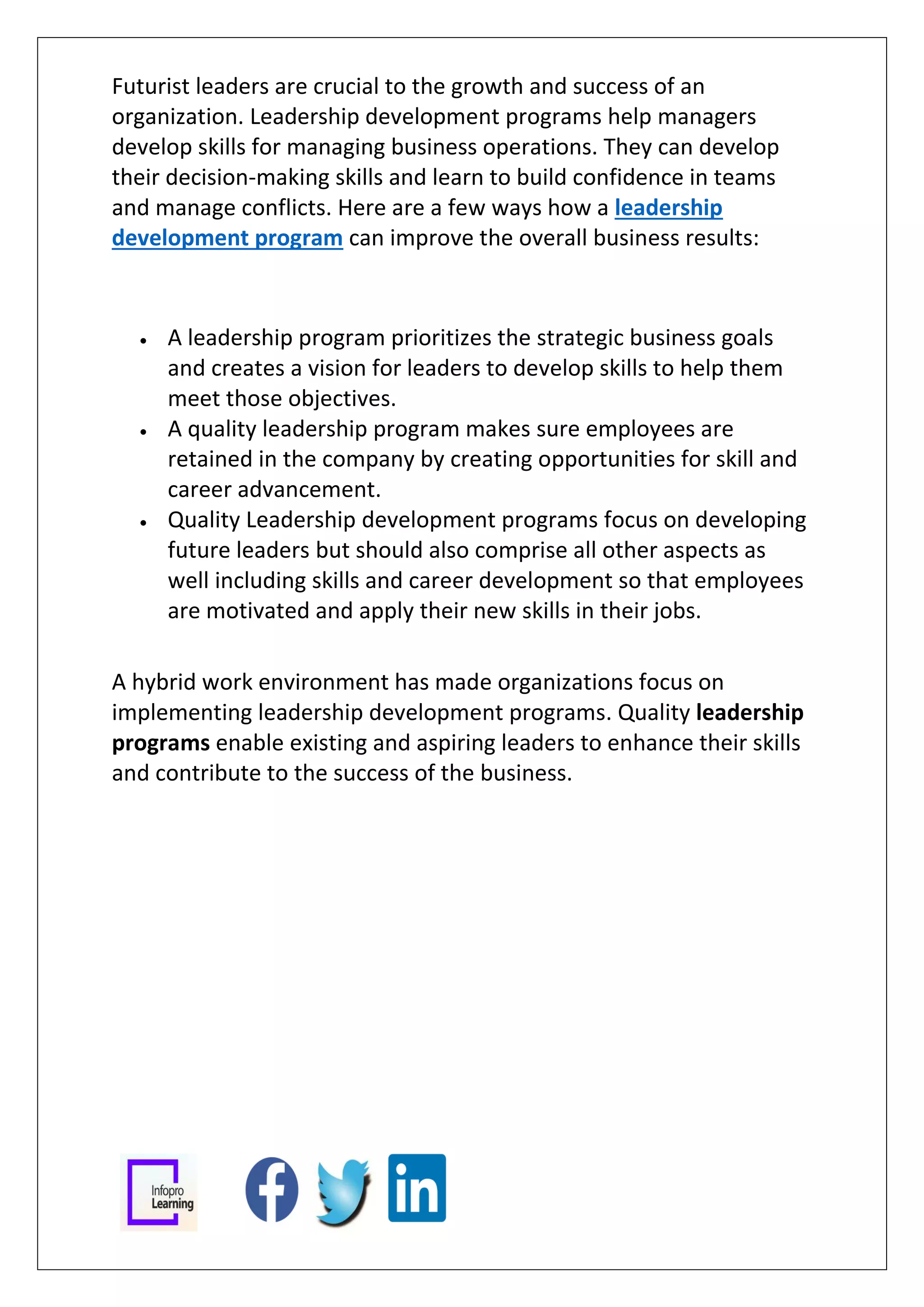 Leadership Development Program | PDF