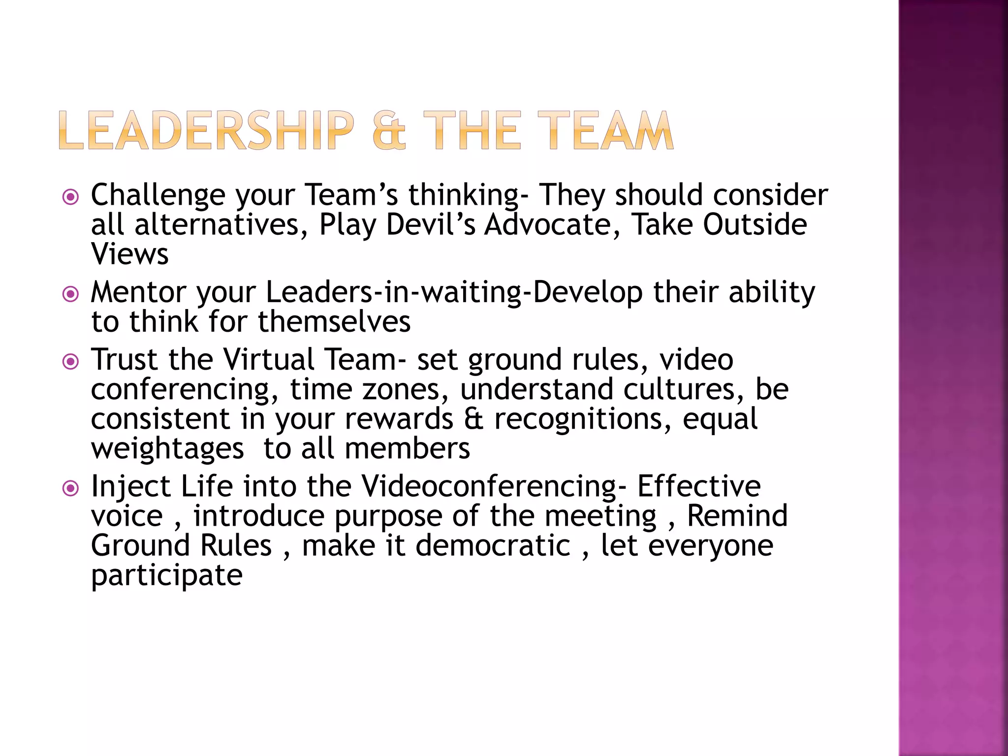 Leadership development techniques | PPTX